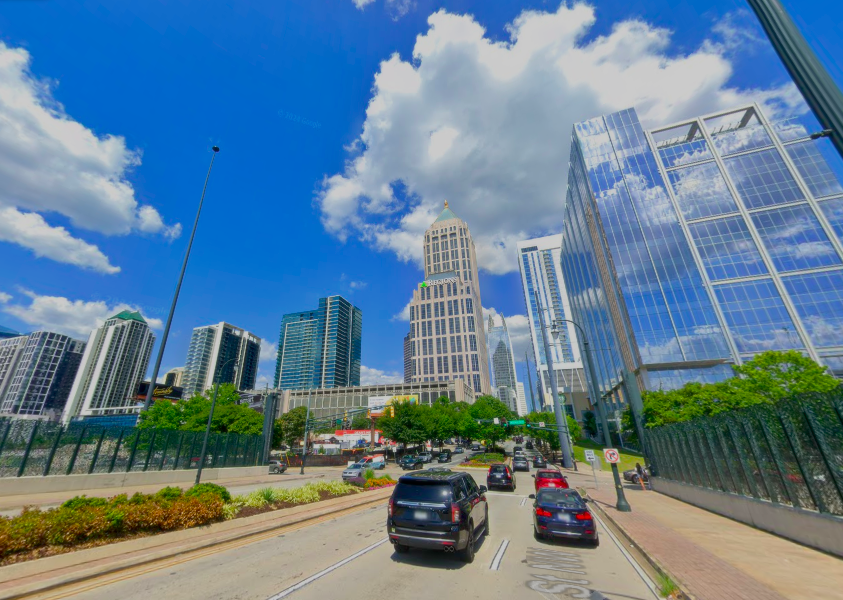 Protected bike lanes in works for busy section of Midtown | Urbanize Atlanta